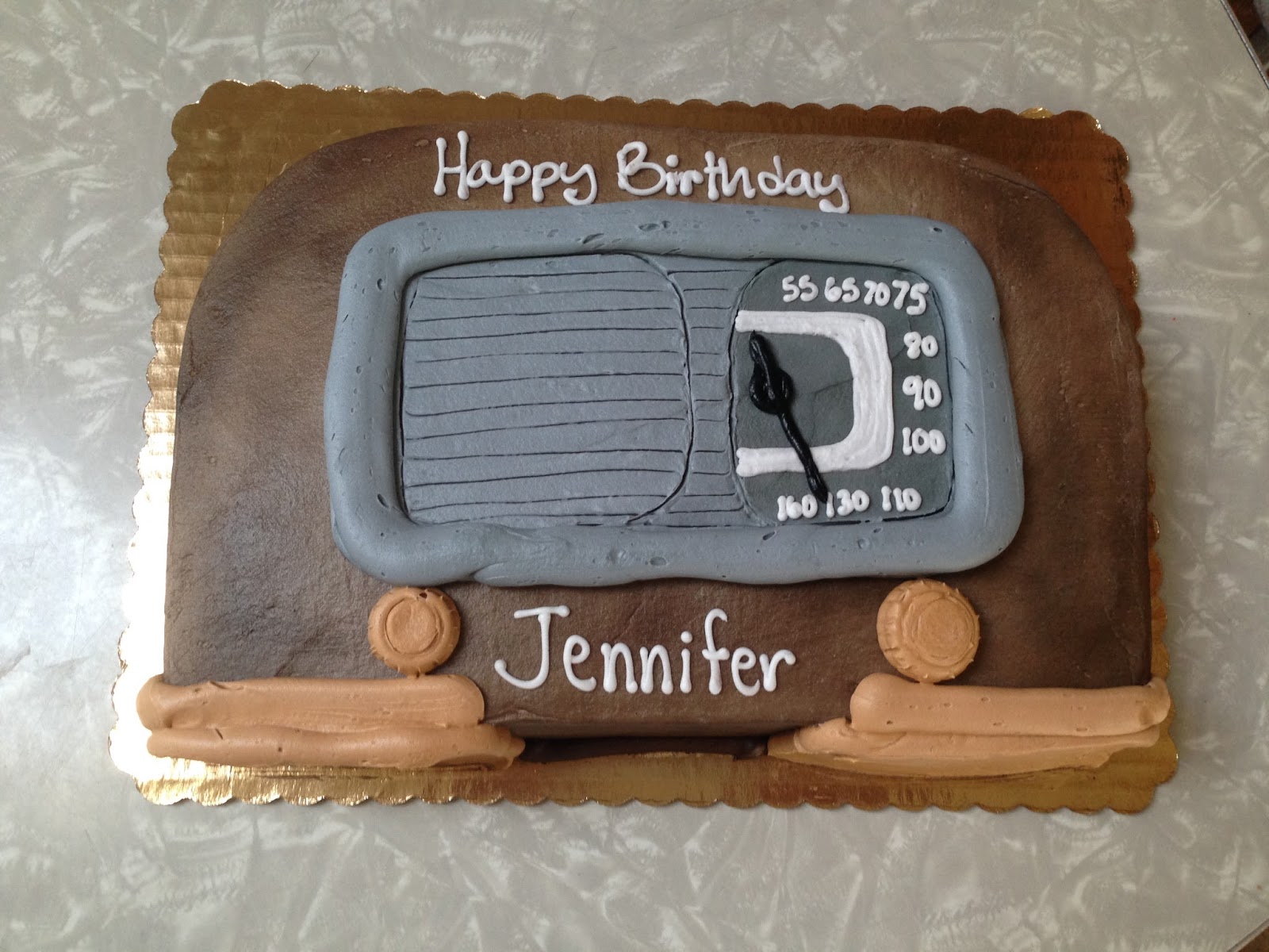 Color My World: Old Time Radio Birthday Cake