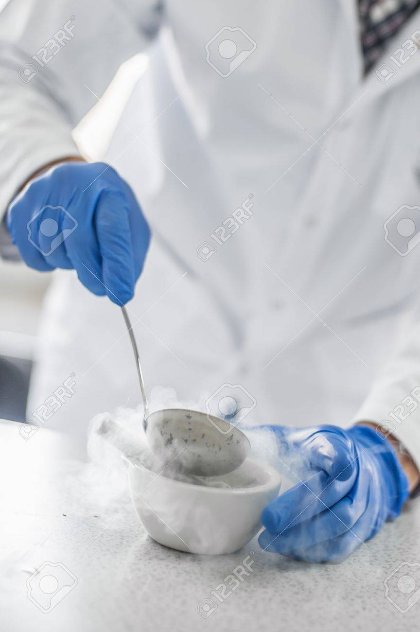 Mortero de laboratorio