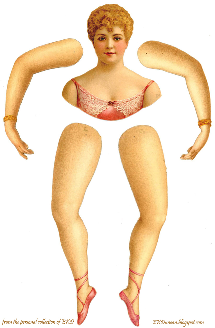 EKDuncan My Fanciful Muse Victorian Ladies Articulated Paper Doll EKDuncan My Fanciful Muse Victorian Ladies Articulated Paper Doll