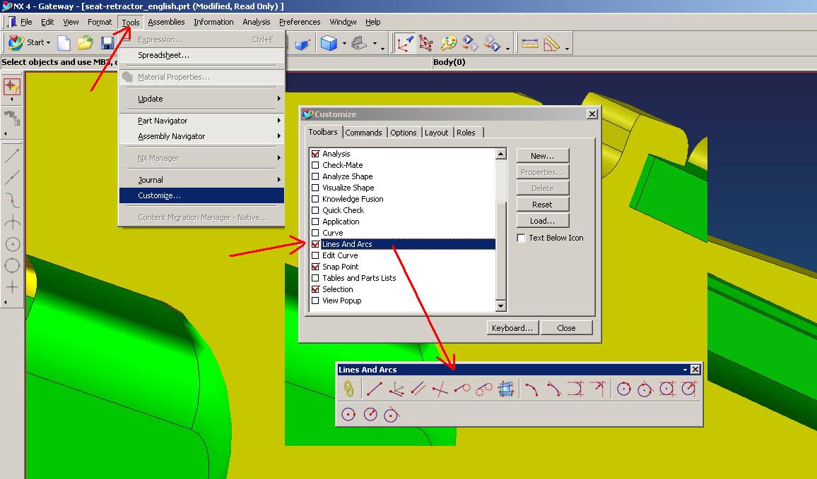 Customize Toolbars - JASA DESAIN