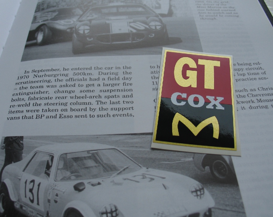 Maximum Mini: Cox GTM badges reproduced