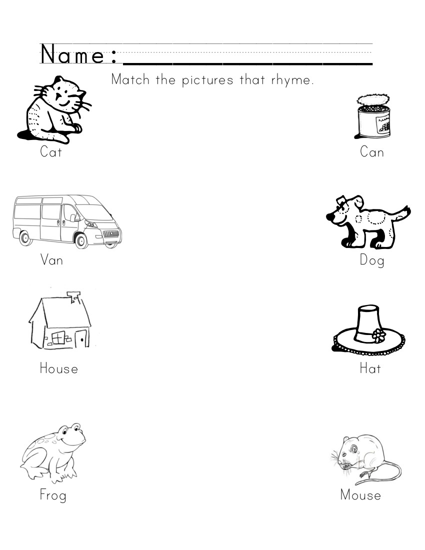 Printable Rhyming Worksheet The Crafty Teacher Printable Rhyming Worksheet The Crafty Teacher