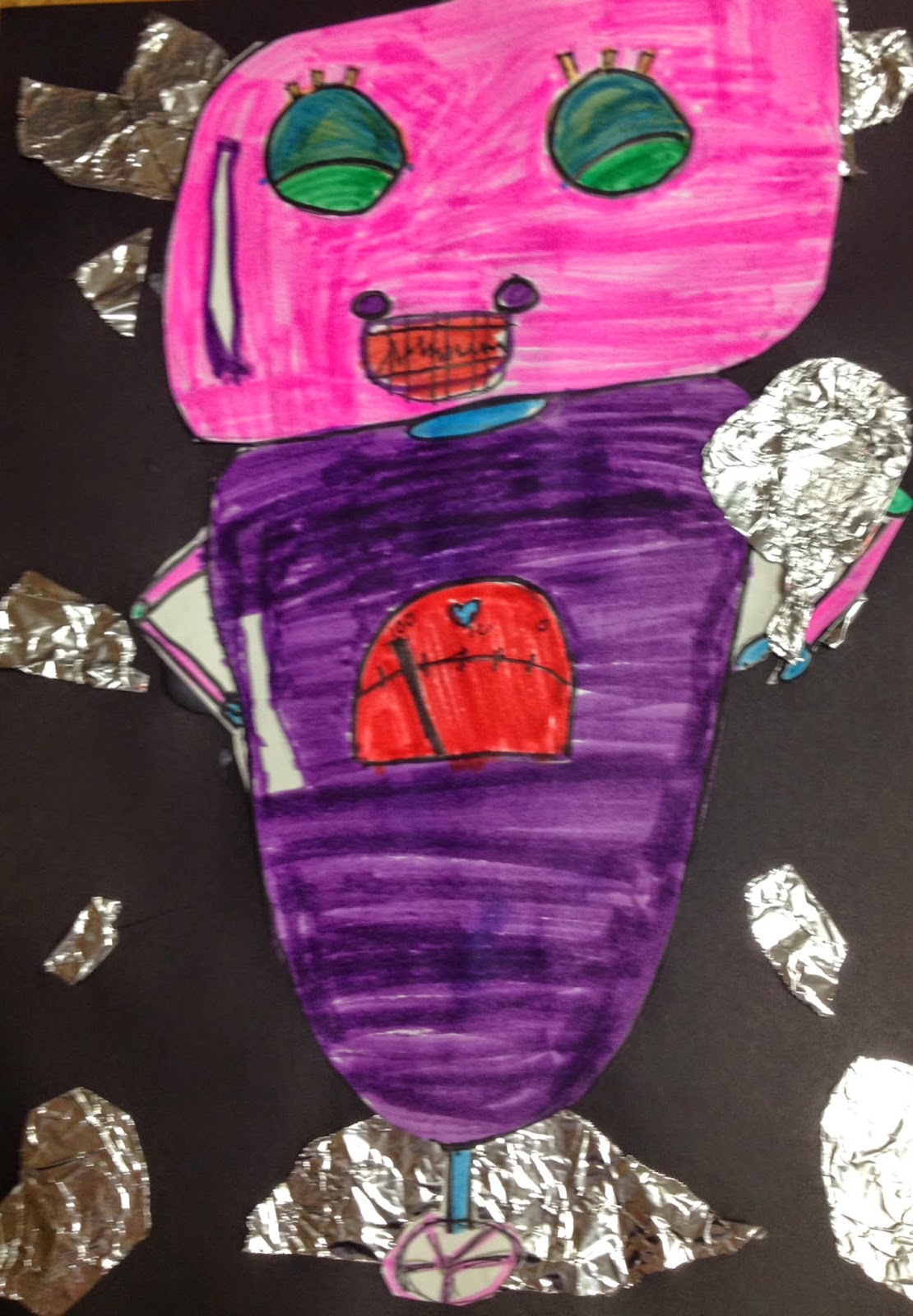 The Glitter Queen: 2nd Grade Robot Invasion!