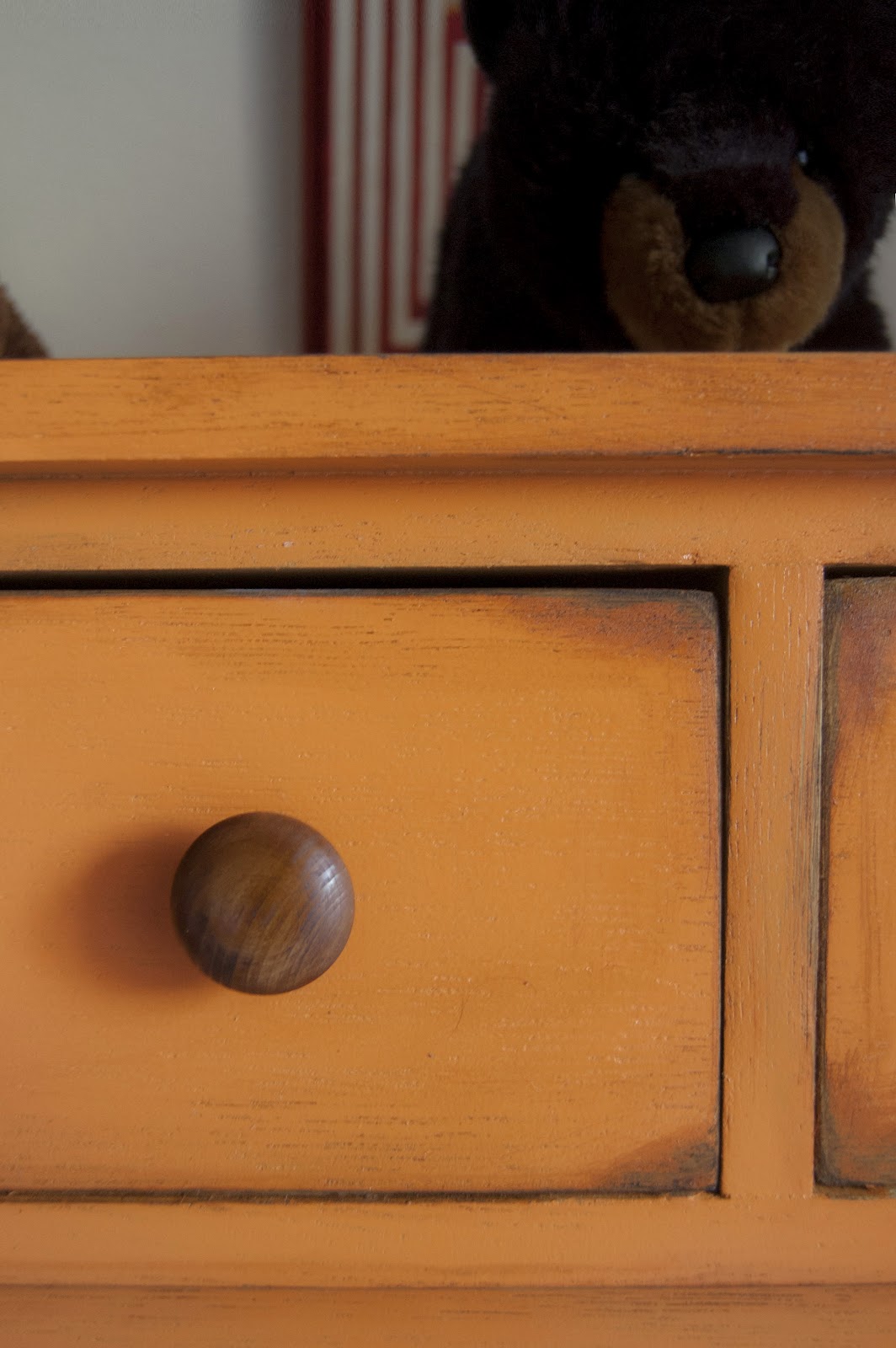 Rustic Orange Dresser ~ Room Design Ideas