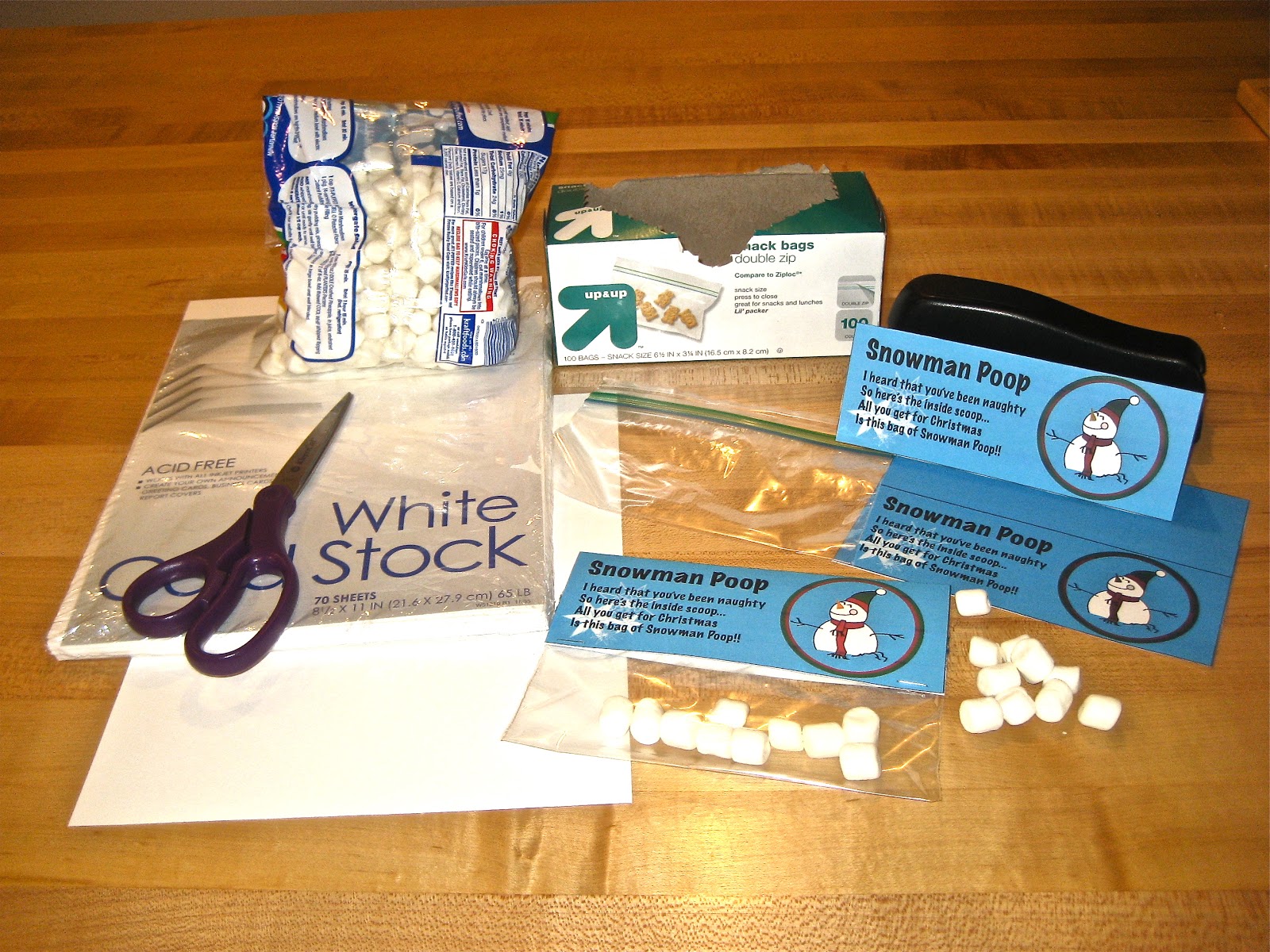Crafts and Chaos: Snowman Poop Project