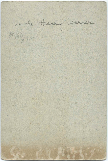 Heirlooms Reunited: Cabinet Photograph of Henry Warner; taken by the ...