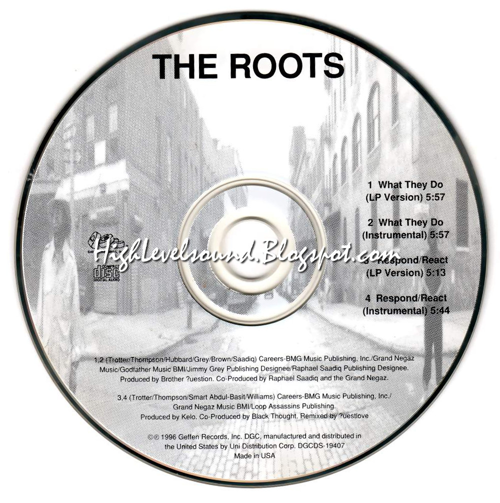 highest level of music: The Roots - What They Do-(CDS)-1996-hlm