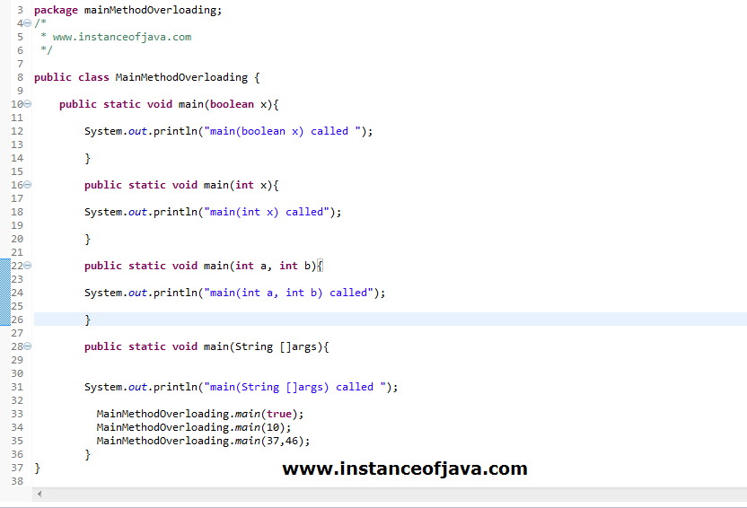 Method Overloading Interview Questions Java Instanceofjava