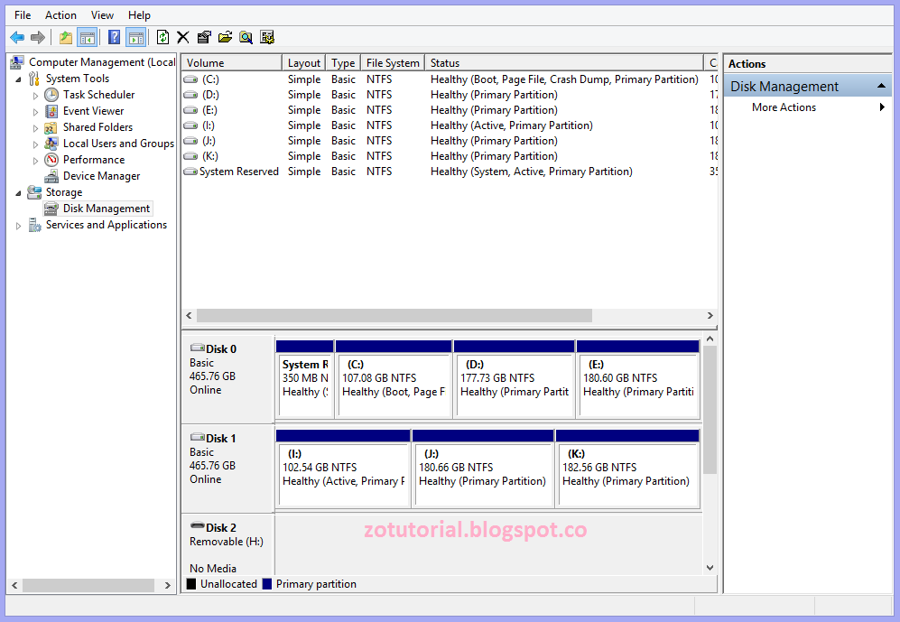 Menggabungkan Partisi Hardisk (Ekternal/Internal) Tanpa Software ...