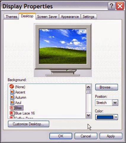 Display Settings In Xp
