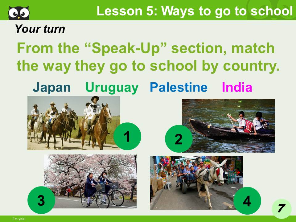 YOKITALK: Unit 2_Lesson 5 Different ways to go to school