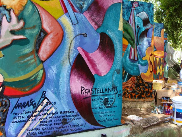 El artista mexicano Abel Ramírez pinta en Cuba un mural dedicado a la ...