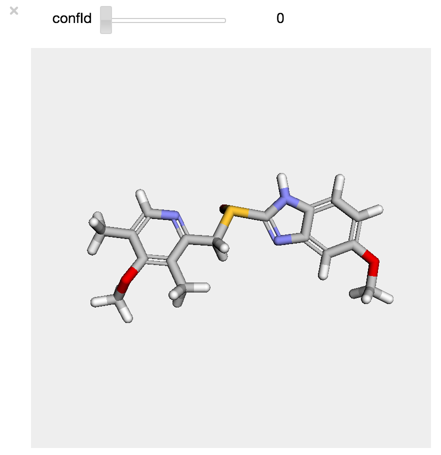 Rdkit Using Ipywidgets And Py3dmol To Browse Conformations In Jupyter