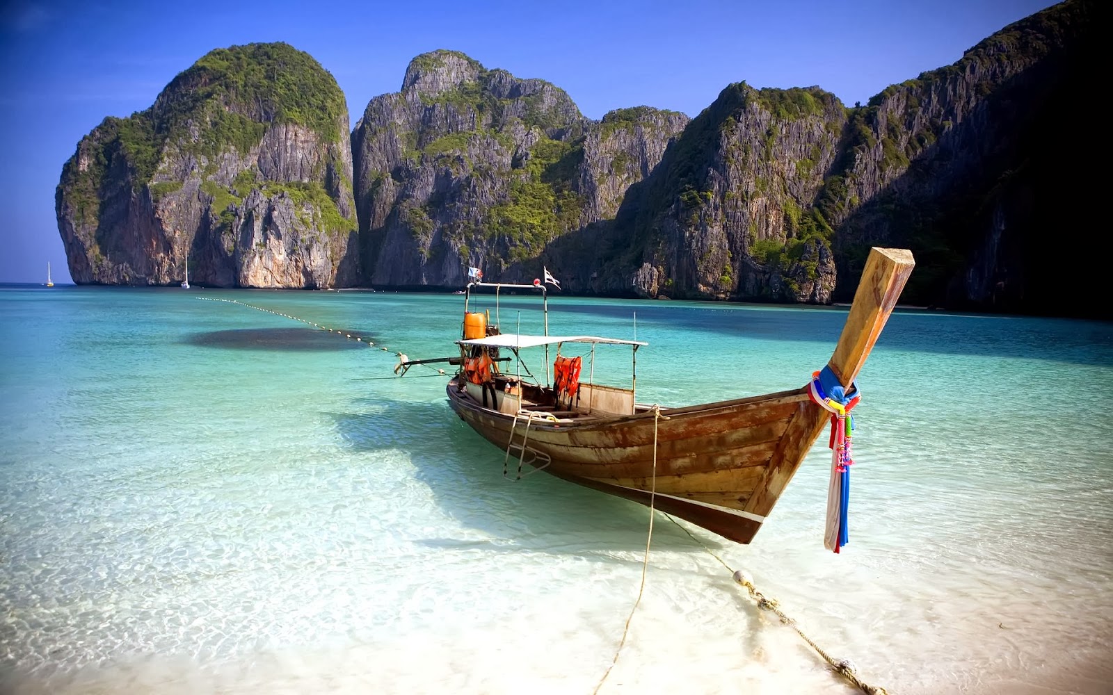 HD Maya Bay Beach Wallpaper - Wallpapers Free