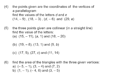 MEDIAN Don Steward mathematics teaching: coordinates CBSE questions