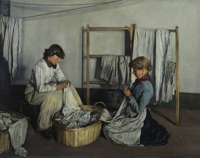 ART and ARCHITECTURE, mainly: Women's domestic labour, in Edwardian art