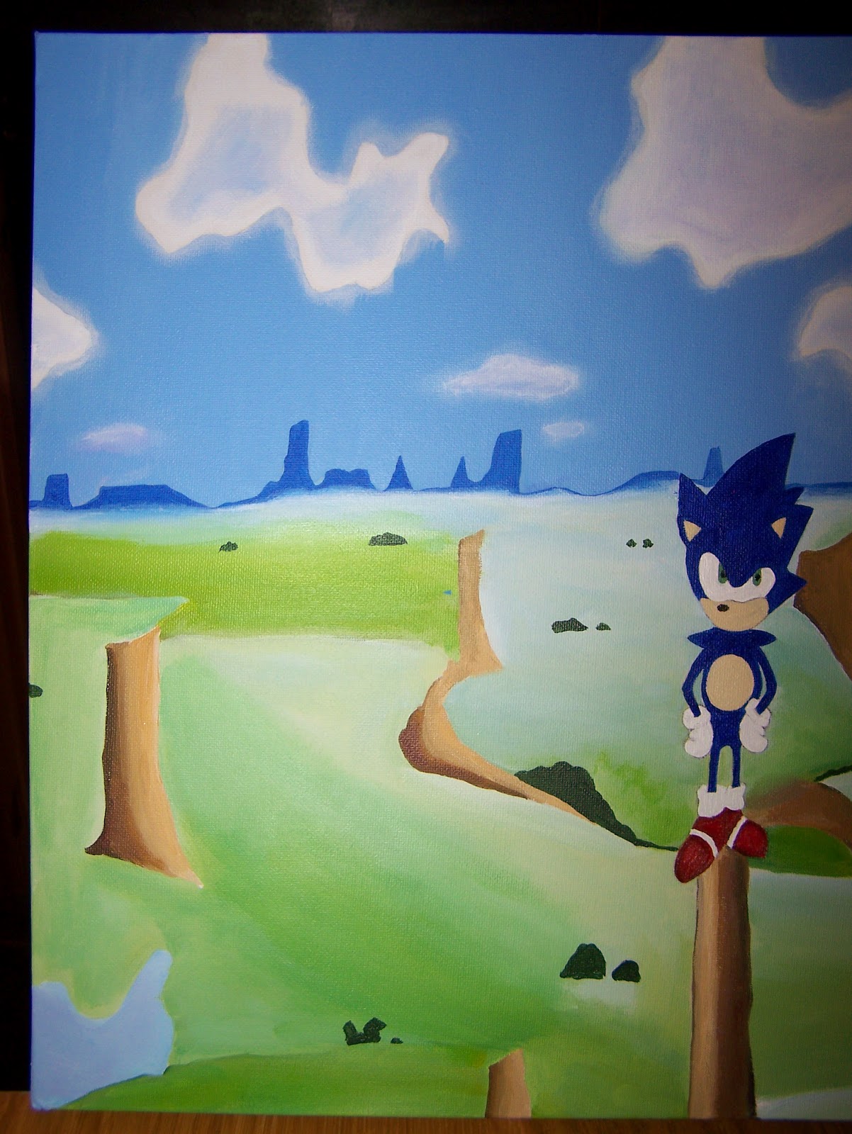 canvas and paints: Sonic started!
