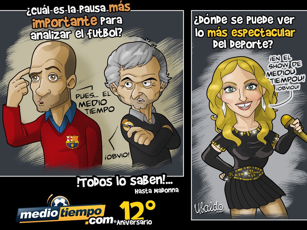 Cartones Ubaldo: 12 Aniversario de Mediotiempo!!