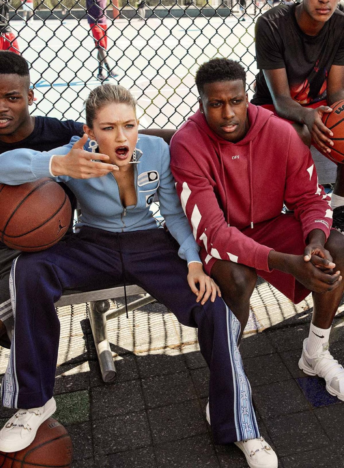 Gigi Hadid goes sporty for the Vogue US November 2017 edition