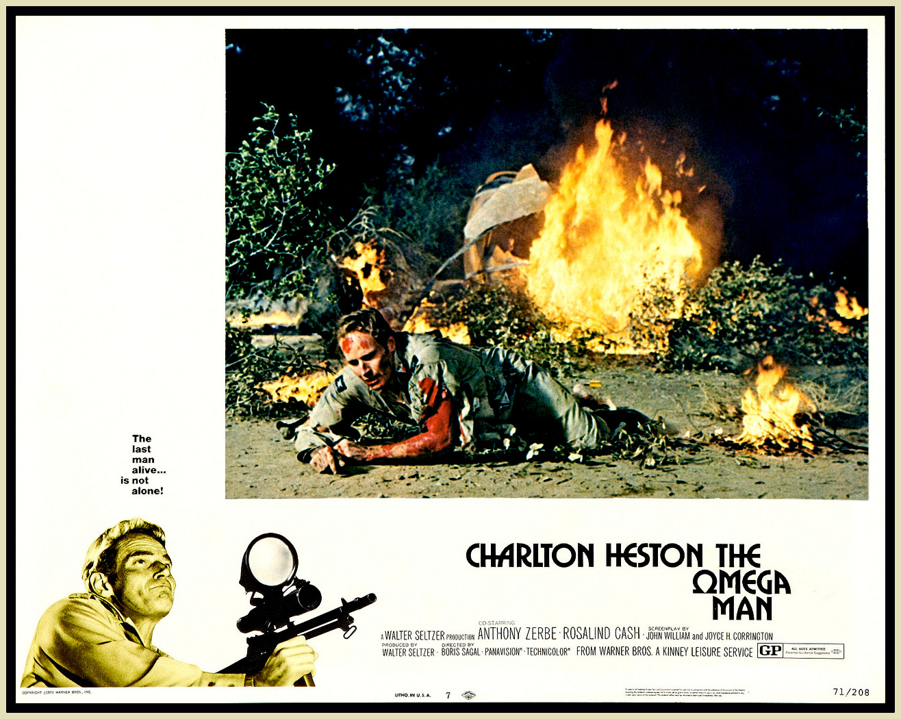 The Black Box Club: CHARLTON HESTON: IS 'THE OMEGA MAN' LOBBY CARD ...