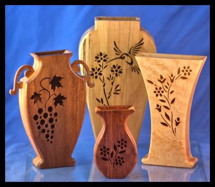 Scrollsaw Workshop: Wooden Vases on the Scroll Saw.