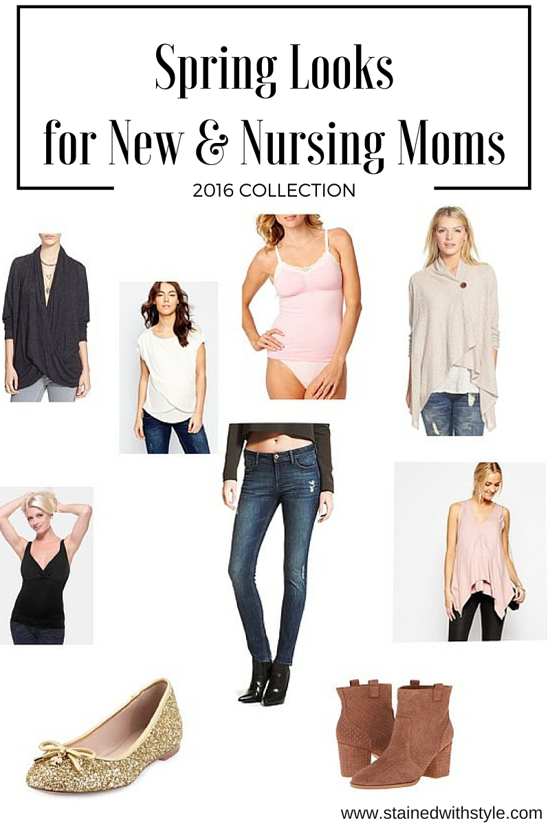 Spring Transition Wardrobe for New & Nursing Moms | Stained with Style