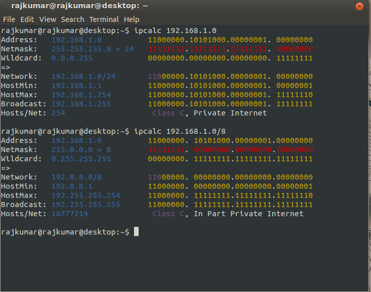 Ipcalc Command Line Tool For Calculating Subnets And Other Ip Address Related Stuffs It S