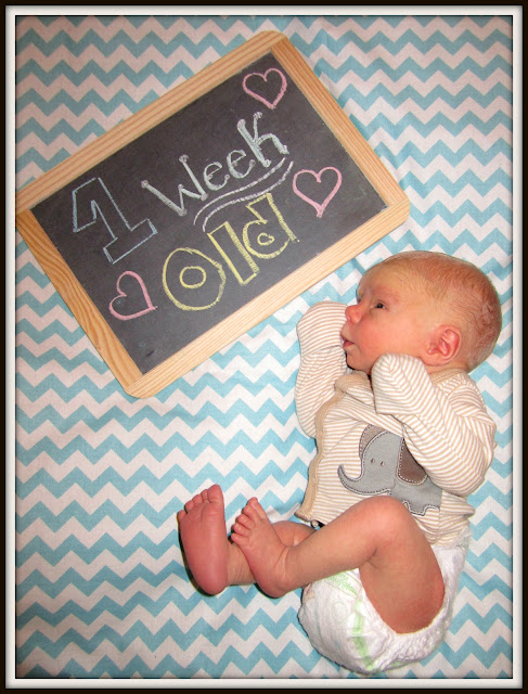 Us + Two: Baby Jax is 1 Week Old