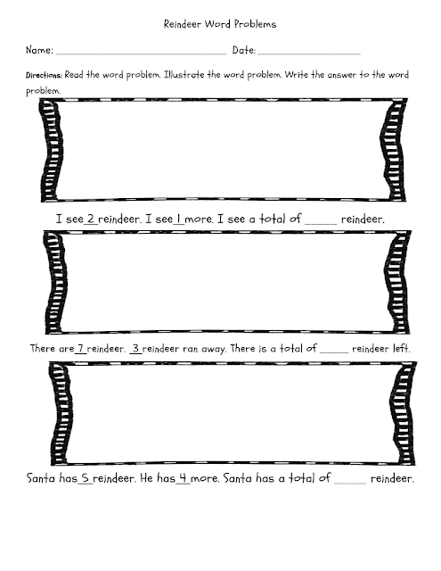 Lovely Literacy & More: Reindeer Math