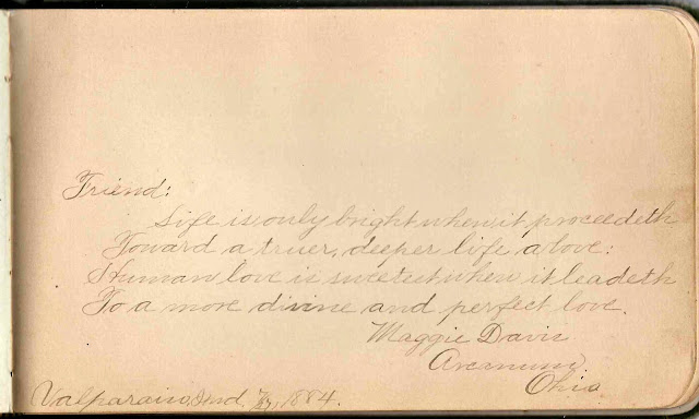 Heirlooms Reunited: 1880s Autograph Album of Alice Thorne, kept while ...