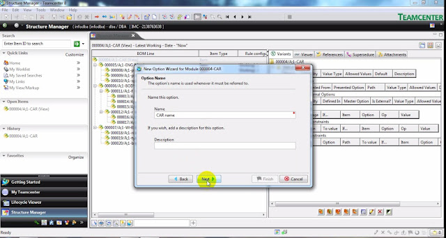 PlmTeamcenter: Variant Management BOM in Teamcenter