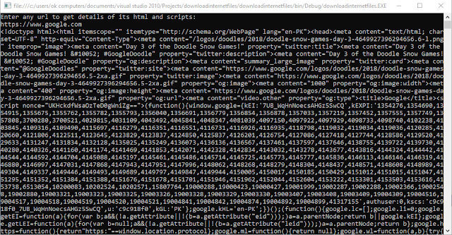 A Simple C# console Application
