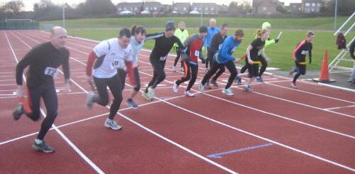 "My Time To Run": "Mixed Team Christmas Track Relay
