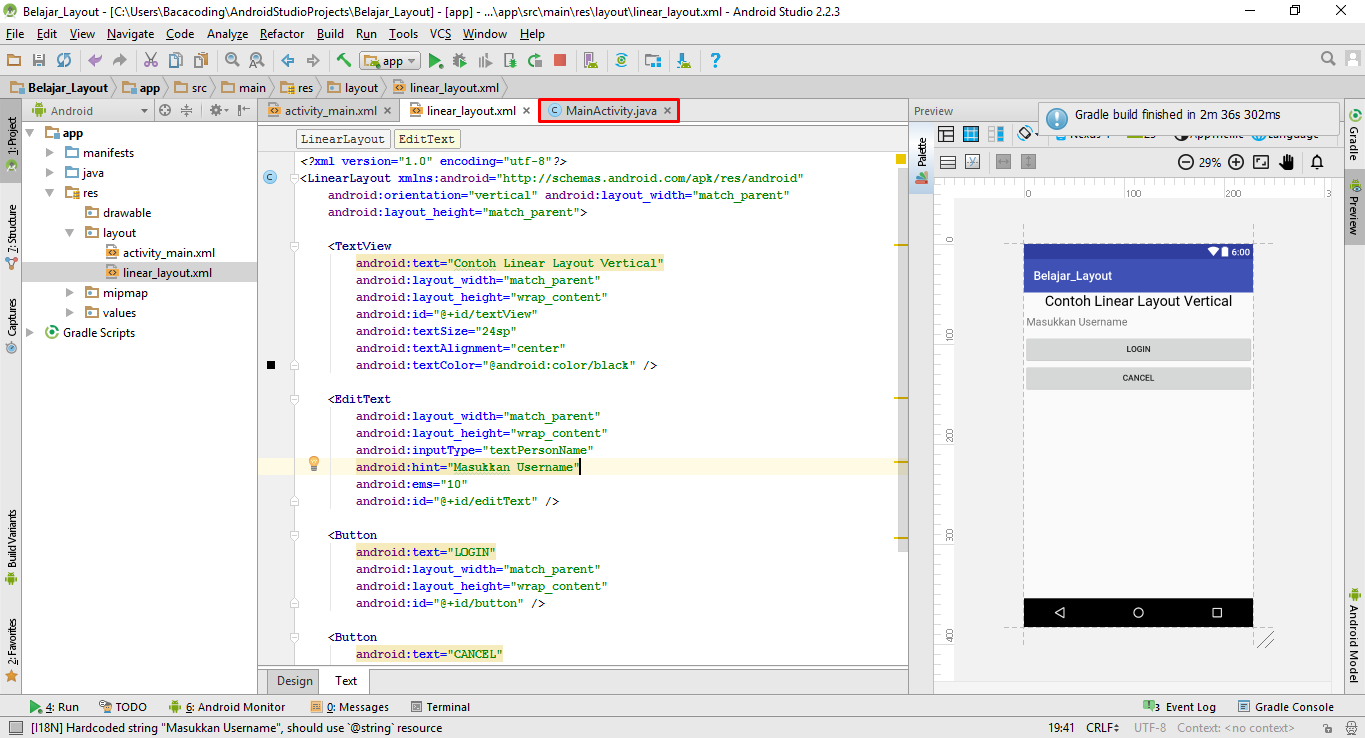 Cara Mudah Belajar Layout di Android Studio ~ Domo Teknologi