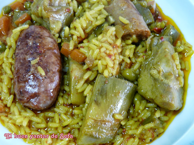 El buen yantar de Sefa: ARROZ CON LONGANIZA DE ARAGÓN