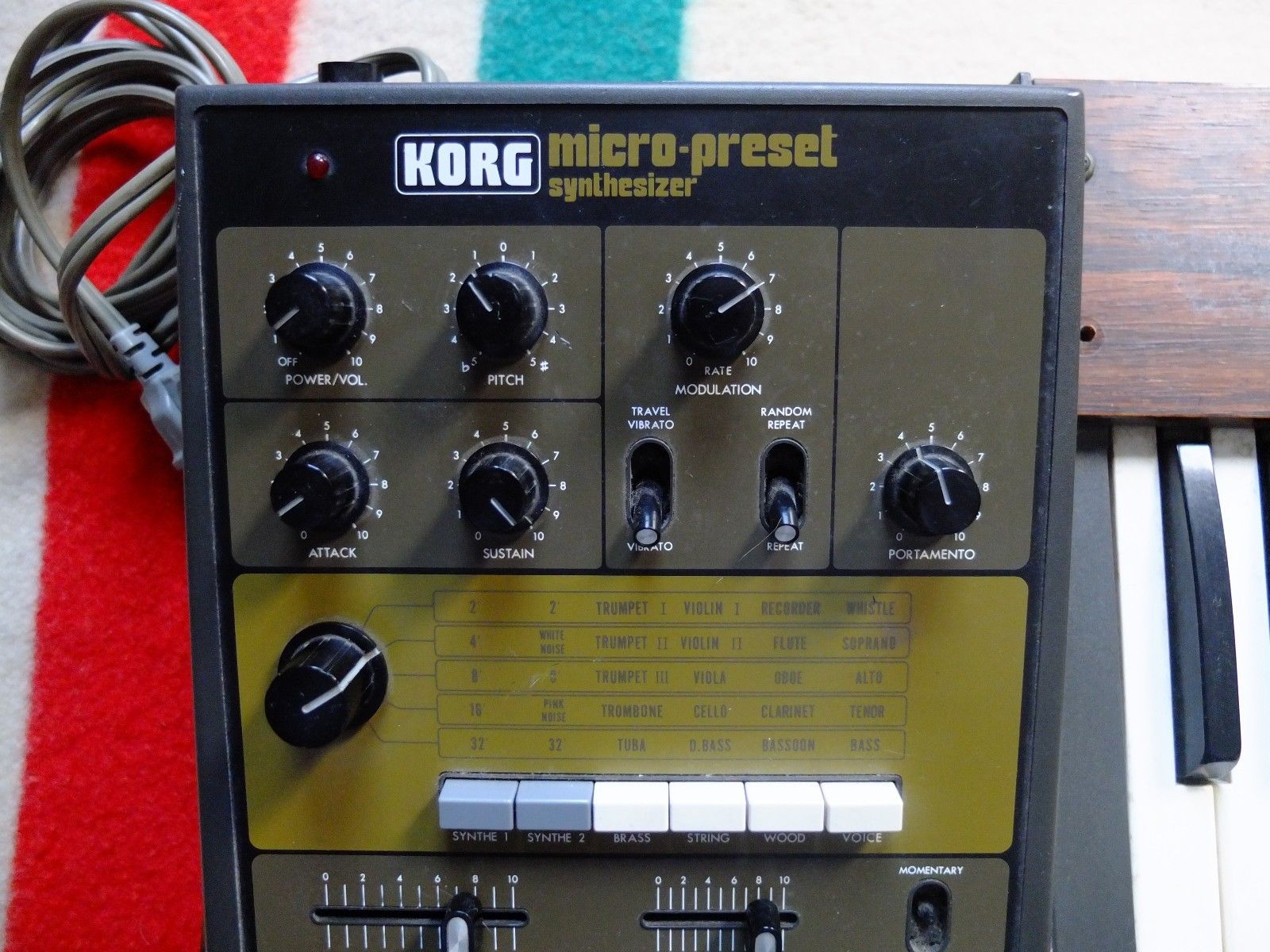 MATRIXSYNTH: Vintage 1977 KORG M 500 SP ANALOG MICRO PRESET SN 800209