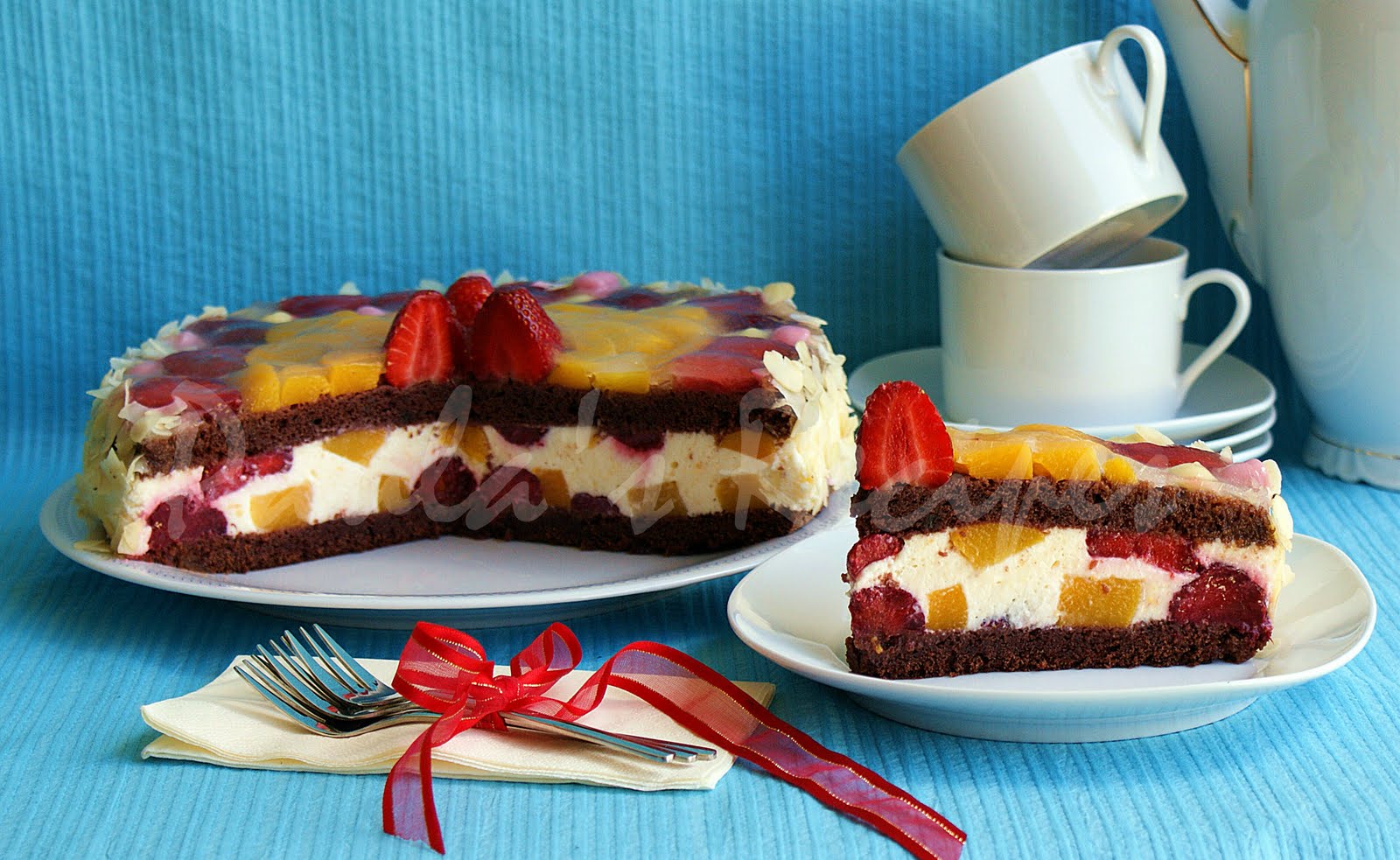 Paula's Recipes: Tort cu fructe si mascarpone