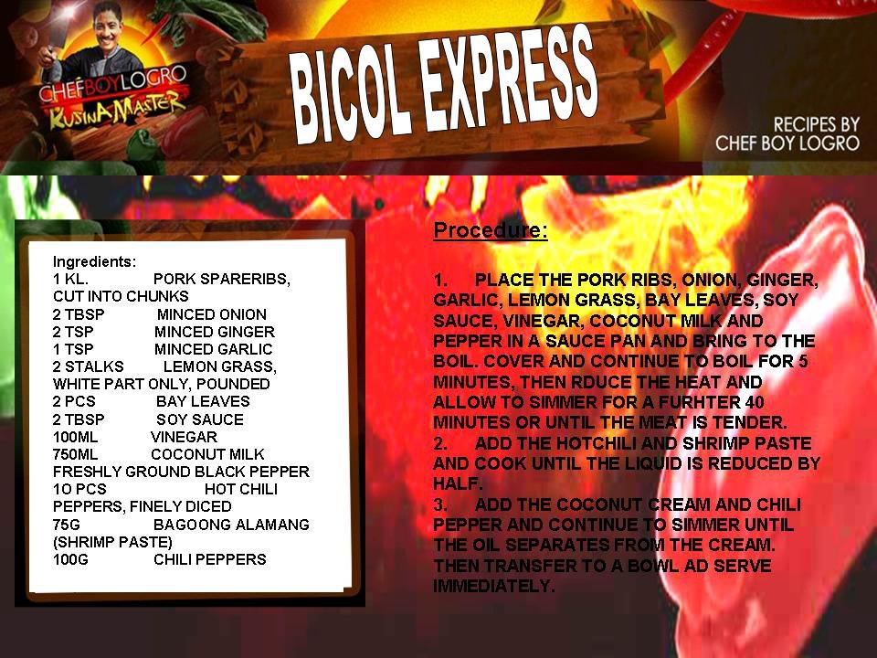 Kusina Master Recipes: Bicol Express