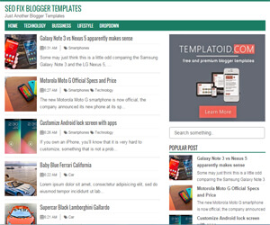 Seo Fix Blogger Template