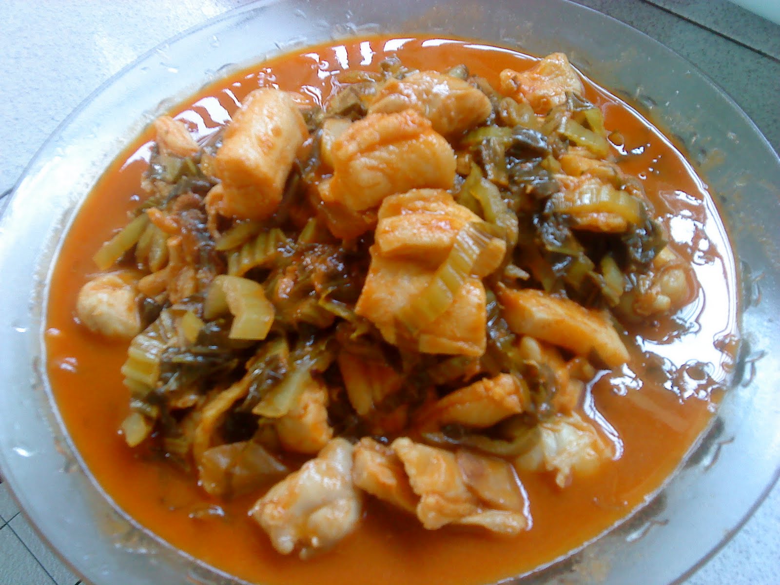 Cooking Pleasure: Stir Fry Spicy Stingray with Preserved Mustard [Kiam ...