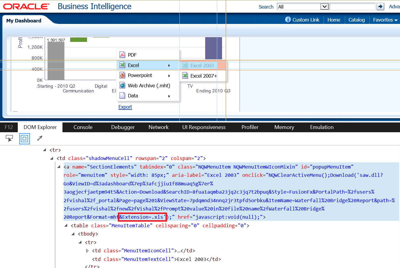 Vishal S Blog Obiee Hack Putting Prompts In File Names