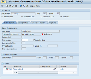 Dara: Crear documento CV01N