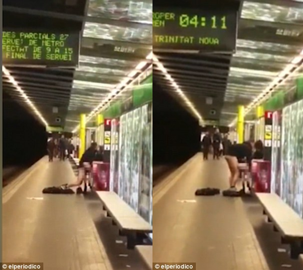 Couple Caught Having Sx On Busy Barcelona Train Station Photos Gist Slash