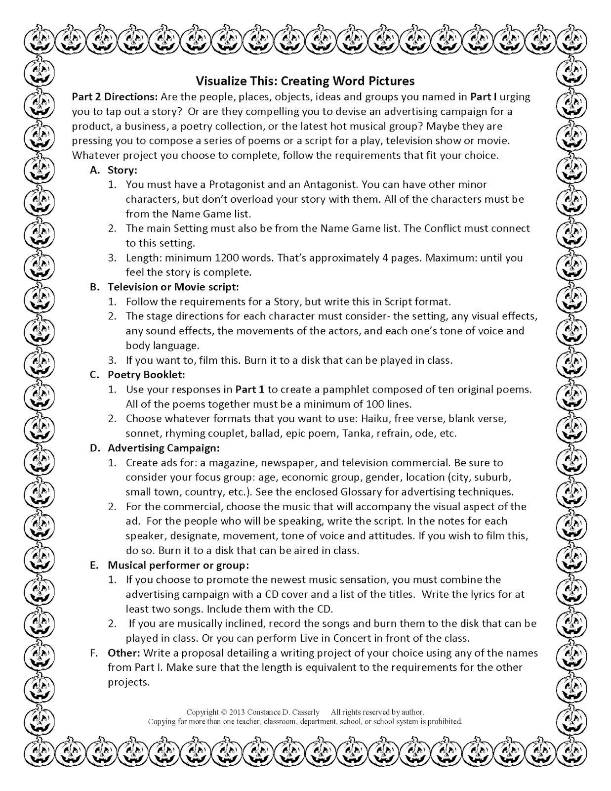 TEACH IT WRITE : Lesson Up Express: A Cornucopia of November Narratives