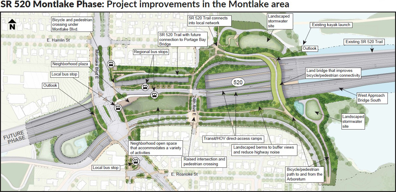 The Evergreen Point Floating Bridge, the longest permanent pontoon ...