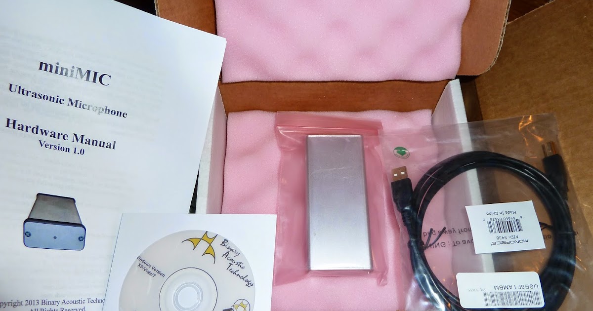 Bat Detector Reviews: The BAT MiniMIC Ultrasonic Microphone From Binary ...