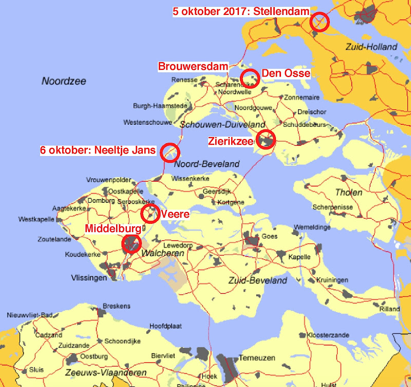 Brouwersdam Zeeland Kaart | Kaart