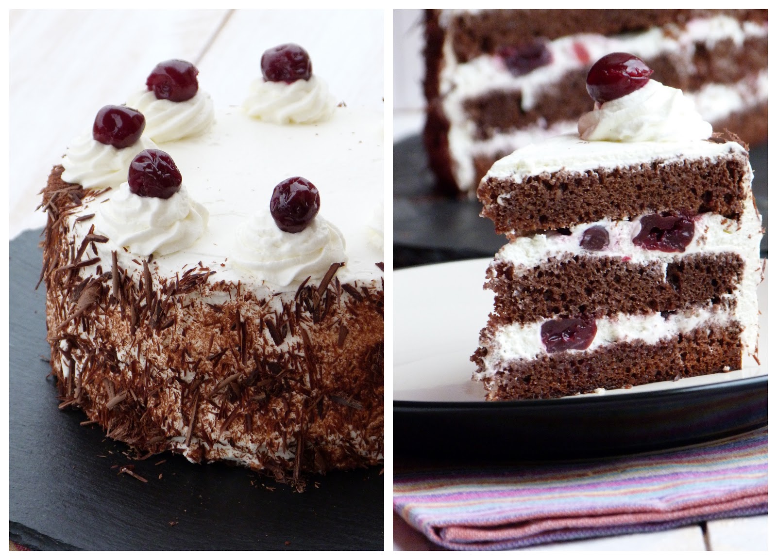Chic, Chic, Chocolat: Layer cake à la façon d'une forêt noire, cerises ...