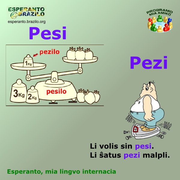 Eventos e Divulgação do Esperanto: Gramatikero: PESI / PEZI