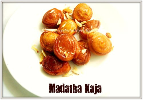 Priya's Versatile Recipes: Madatha Kaja